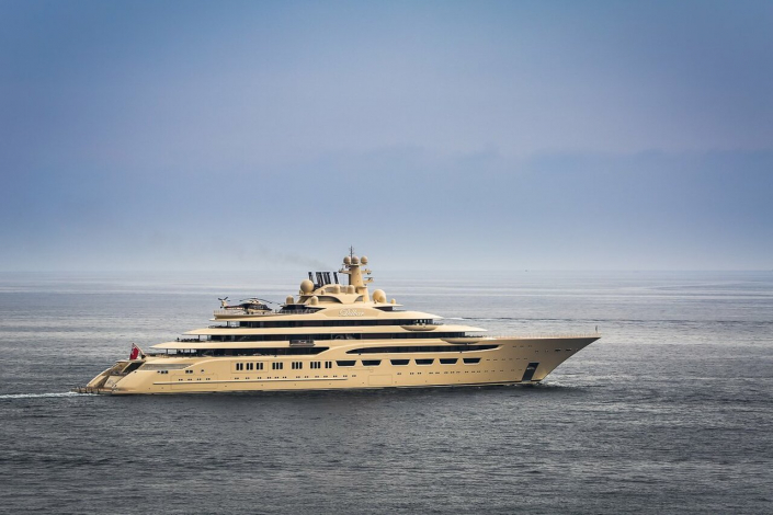 Inside DILBAR Yacht • Lurssen • 2016 • Value $800M • Owner Alisher Usmanov