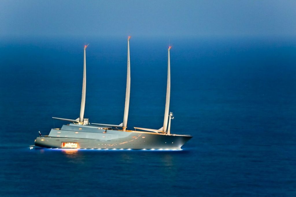SAILING YACHT A • World's Largest Sailing Yacht • $600M