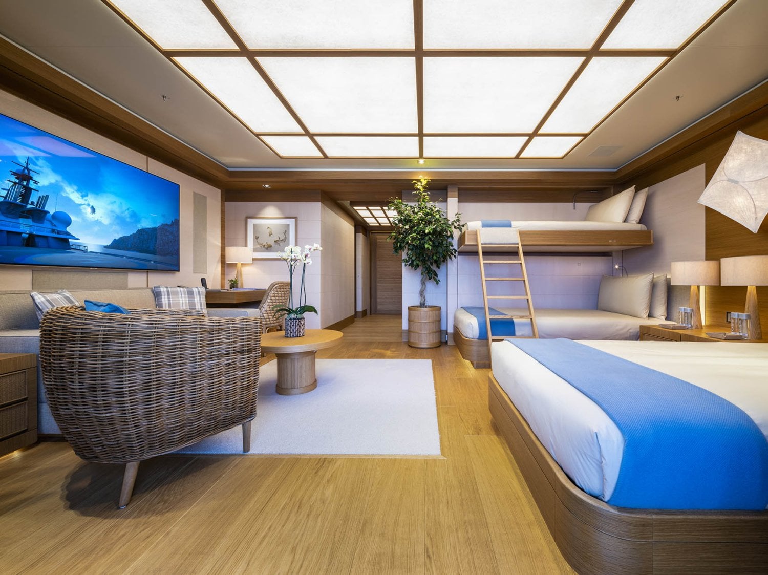 Intérieur FLYING FOX Yacht - Lurssen - 2019 - Valeur 400M$ - Jeff Bezos ...
