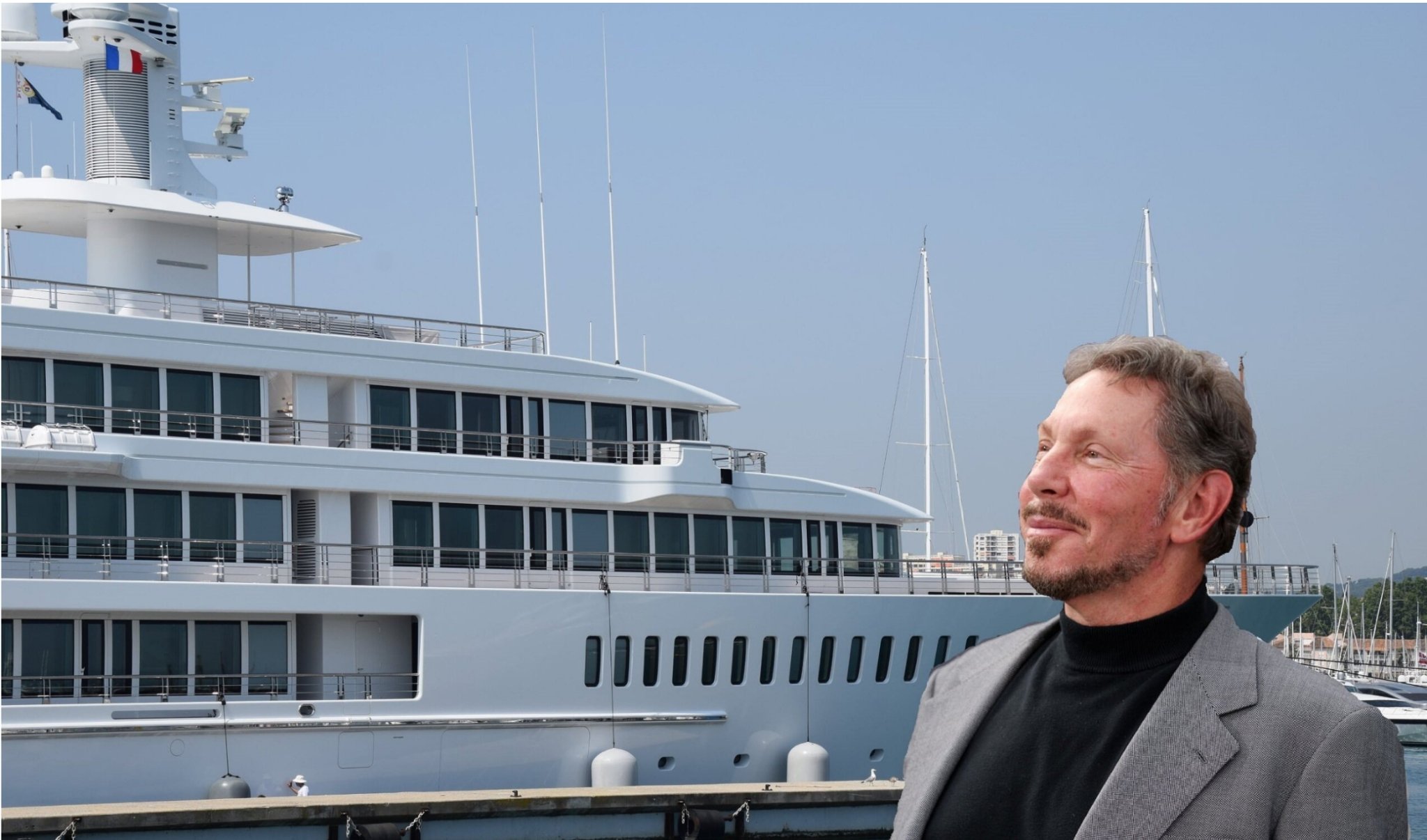 LARRY ELLISON • Net Worth $108 billion • House • Yacht • Private Jet