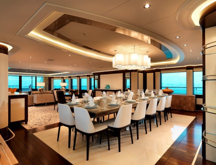 Inside CLOUD 9 Yacht • Oceanco • 2015 • Value $150M • Owner Brett Blundy