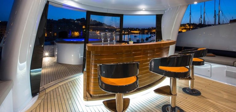 Inside GENE MACHINE Yacht • Amels • 2013 • Value $35M • Owner Jonathan ...