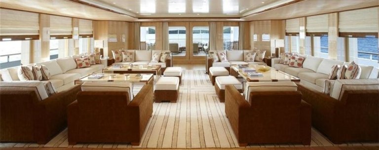 Inside OCEAN VICTORY Yacht • Fincantieri • 2014 • Value $300M • Owner ...