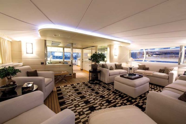 Inside ZEUS Yacht • Blohm Voss • 1991 • Value $50M • Owner John ...
