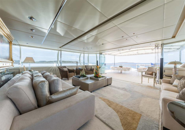 Inside ZEUS Yacht • Blohm Voss • 1991 • Value $50M • Owner John ...