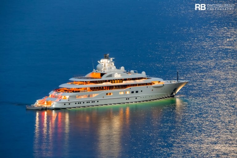 Inside AL RAYA Yacht • Lurssen • 2008 • Value $250M • Owner King of Bahrain