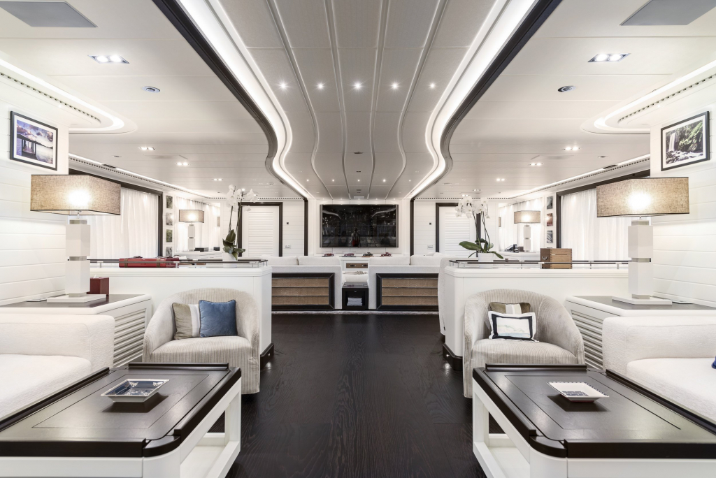 Inside FOREVER ONE Yacht • ISA Yachts • 2014 • Value $40M • Owner Bruce ...