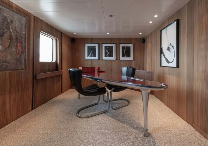 Inside OLIVIA O Yacht • Ulstein Verft AS • 2020 • Value $200M • Owner Eyal Ofer