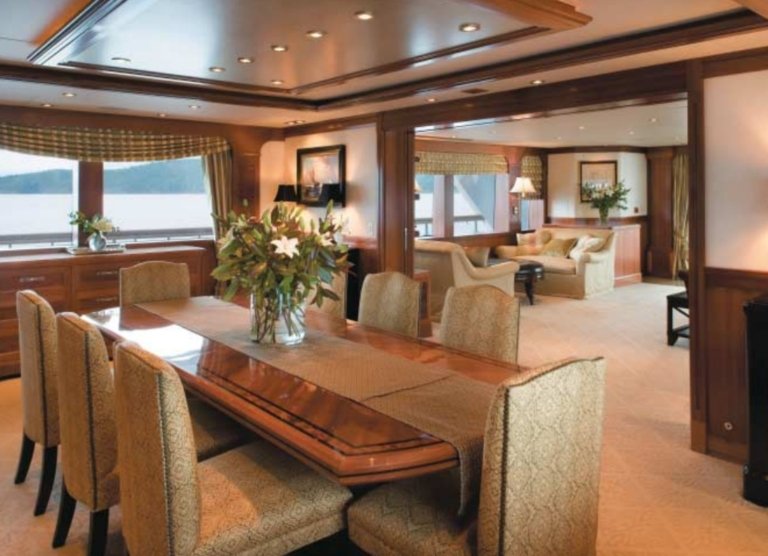 Inside AFTER EIGHT Yacht • Northern Marine • 2007 • Value $25M • Owner ...