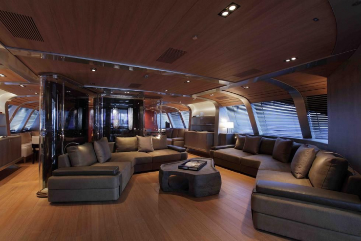 Inside SEAHAWK Yacht • Perini Navi • 2013 • Value $35M • Former Owner ...