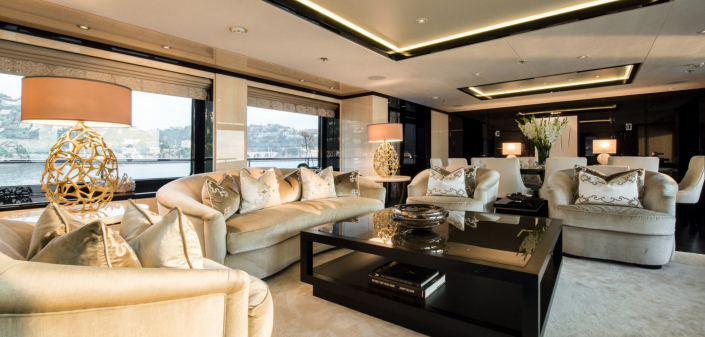 Inside GIGAGI Yacht • (Elixir) • Amels • 2016 • Value $40M • Owner Rob ...