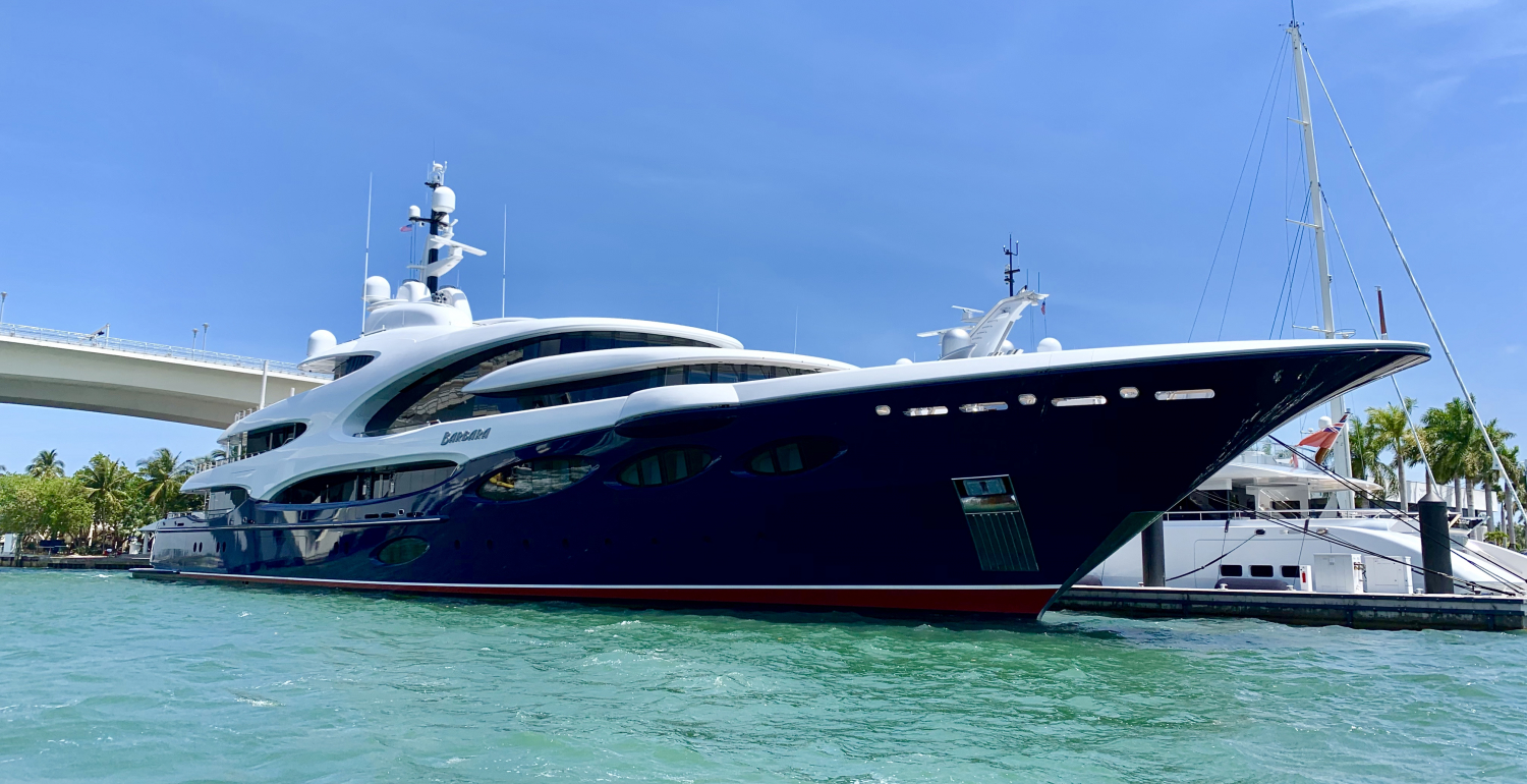 The Oceanco yacht Barbara in Fort Lauderdale