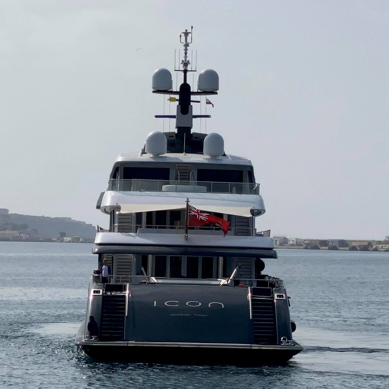 The yacht ICON in Gibraltar