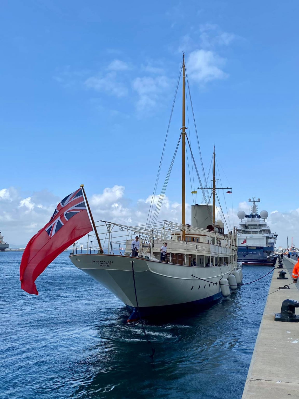 James Dyson's yacht NAHLIN in Gibraltar