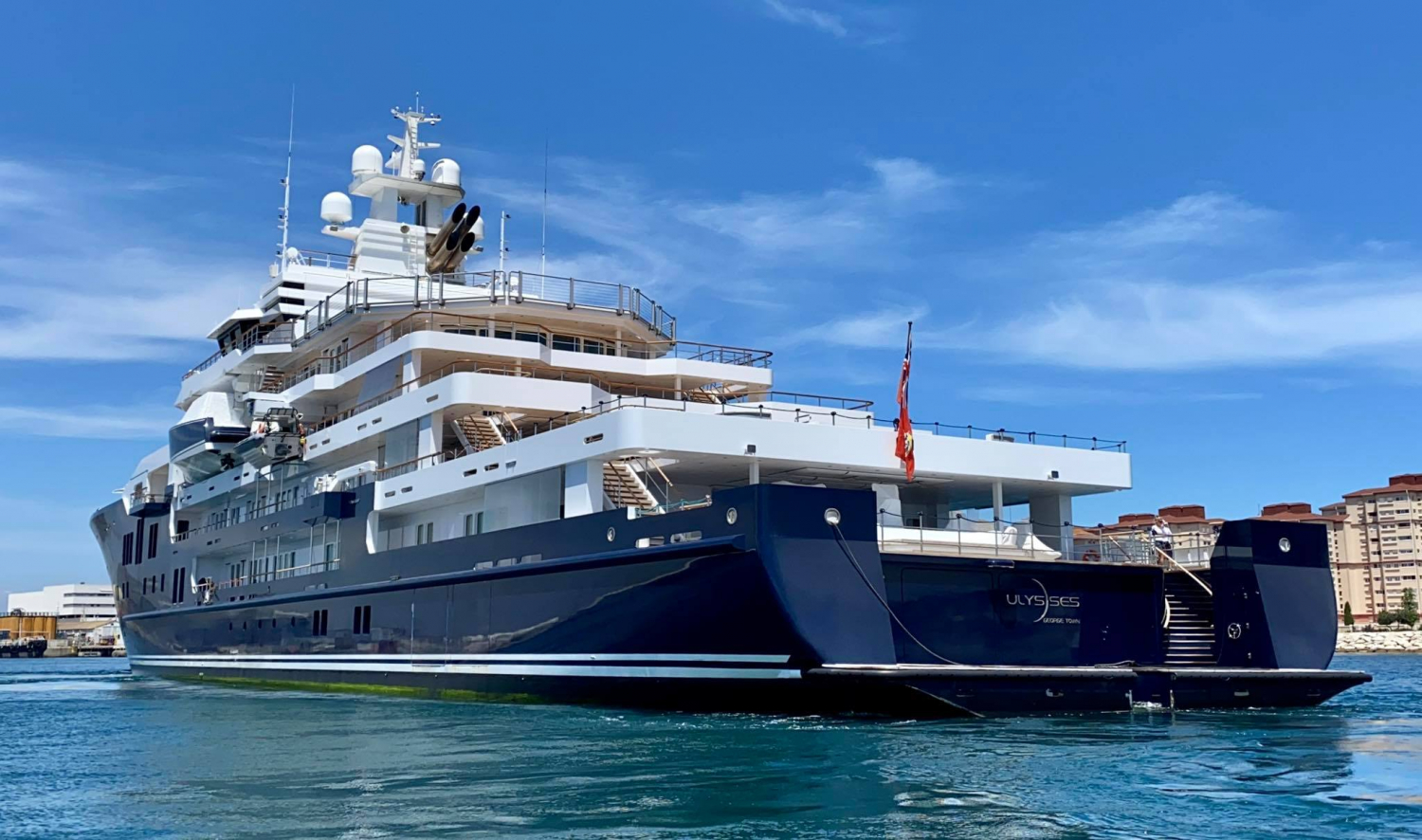 The 116-meter (381ft) Yacht Ulysses in Gibraltar