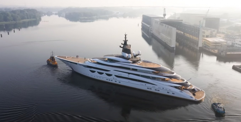Inside AHPO Yacht • Lurssen Yachts • 2021 • Value $300,000,000 • Owner ...