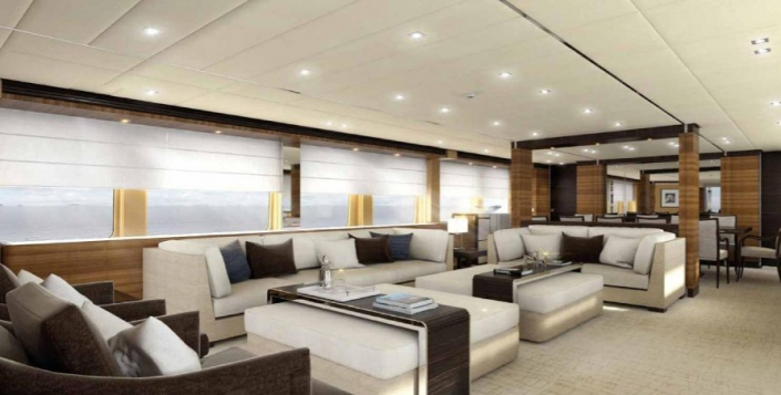 Inside WHITE Yacht • Heesen • 2018 • Value $40,000,000 • Owner