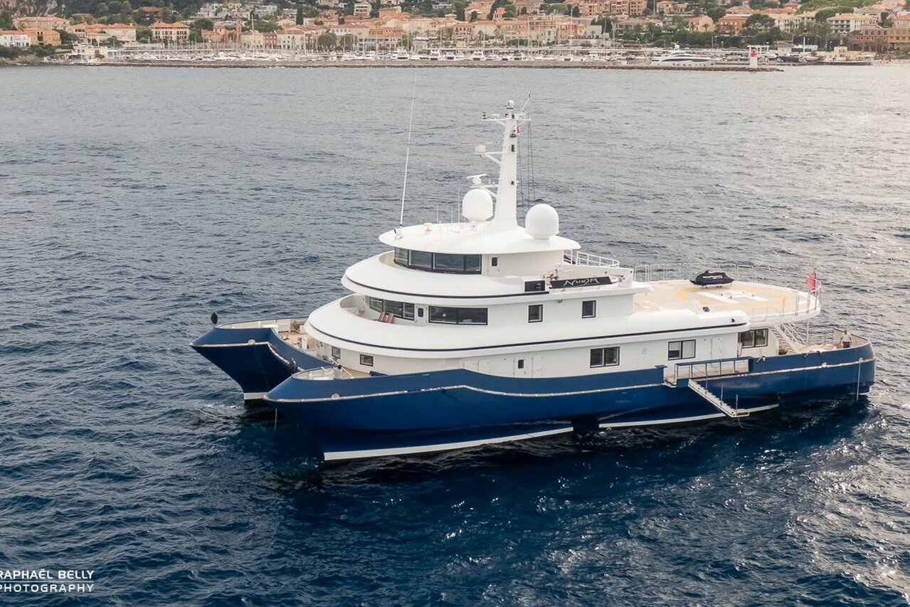 NURJA Yacht • Alexander Dreyfoos $15M Catamaran Superyacht