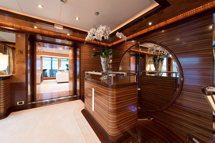 Inside SEA WALK Yacht • Oceanco • 2005 • Value $45,000,000 • Owner