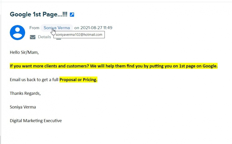 SPAM • A Page Dedicated to all the Spam and Fraudulent Messages we ...