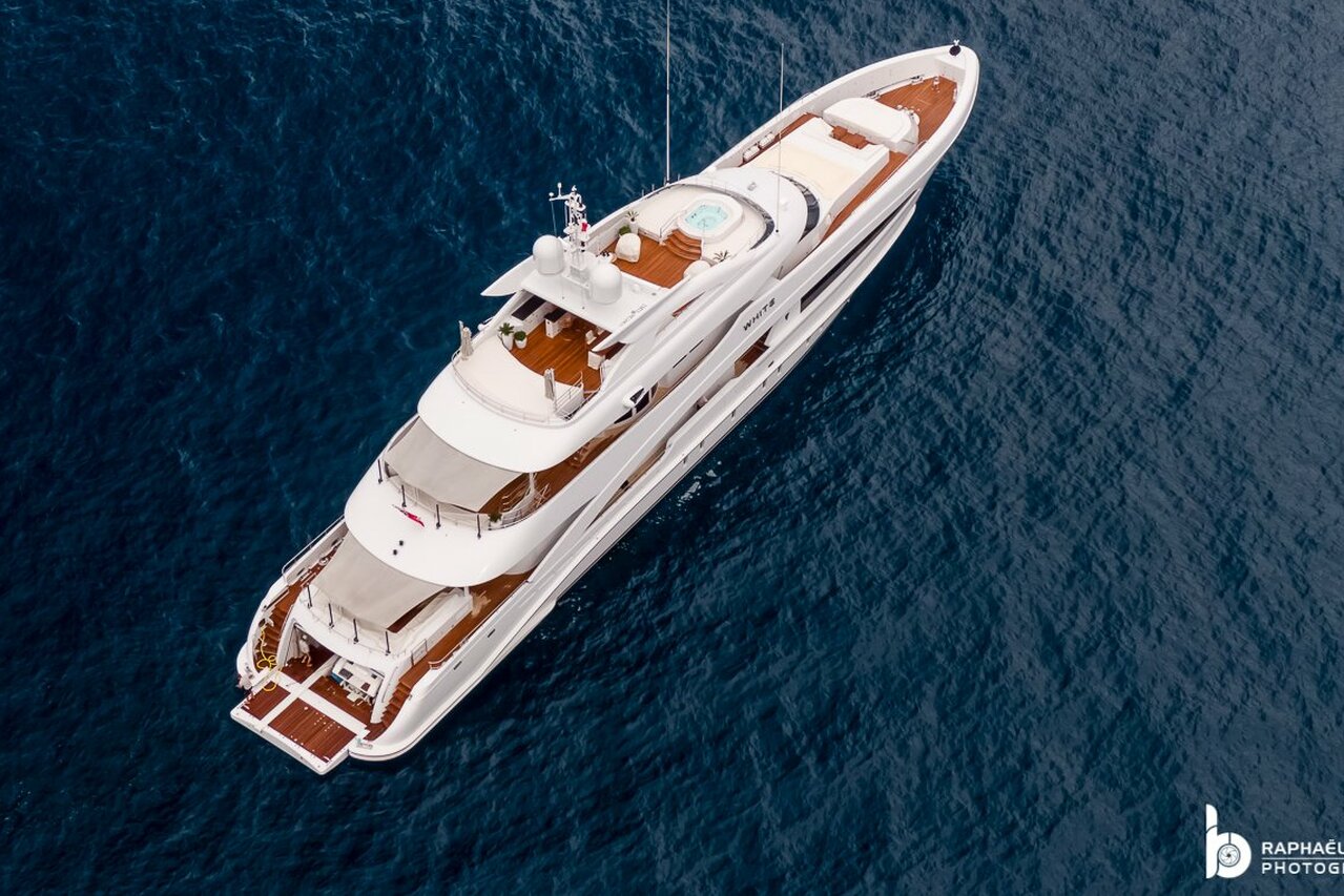 WHITE Yacht • European Millionaire $40M Superyacht