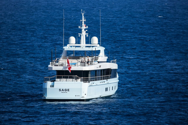 Inside SAGE Yacht • Admiral • 2017 • Value $15,000,000 • Owner European ...