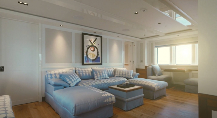 Inside BLUE II Yacht • Turquoise • 2020 • Value $50,000,000 • Owner ...