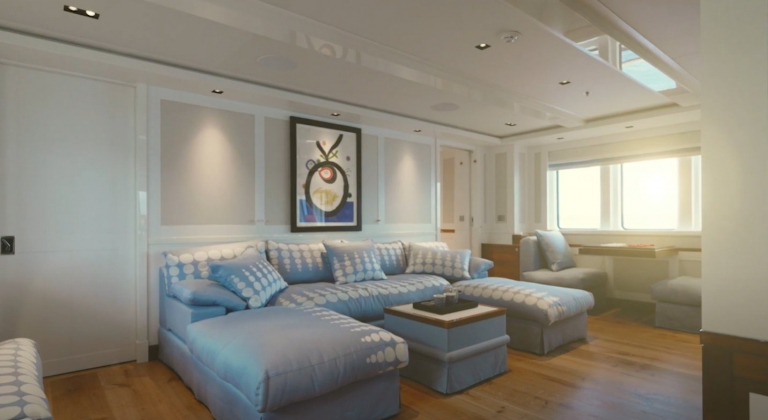 Inside BLUE II Yacht • Turquoise • 2020 • Value $50,000,000 • Owner ...