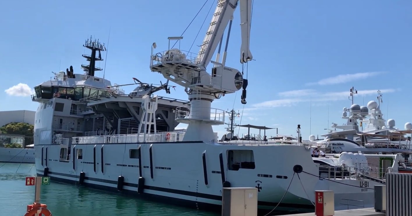 U-81 Yacht • Graeme Hart $100M Support Vessel