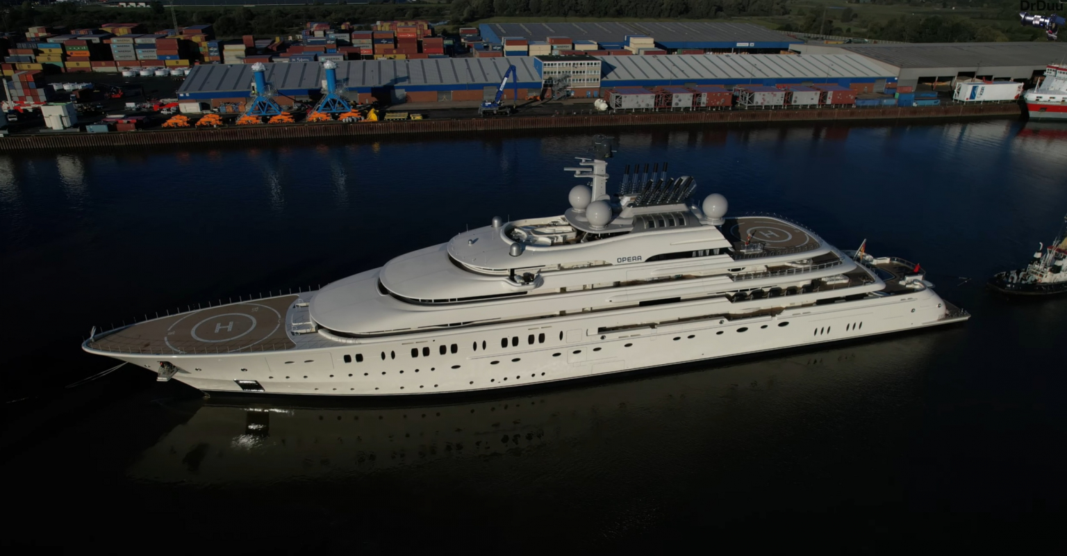 OPERA Yacht • Lurssen • 2022 • Value $450M • Owner Abdullah bin Zayed ...
