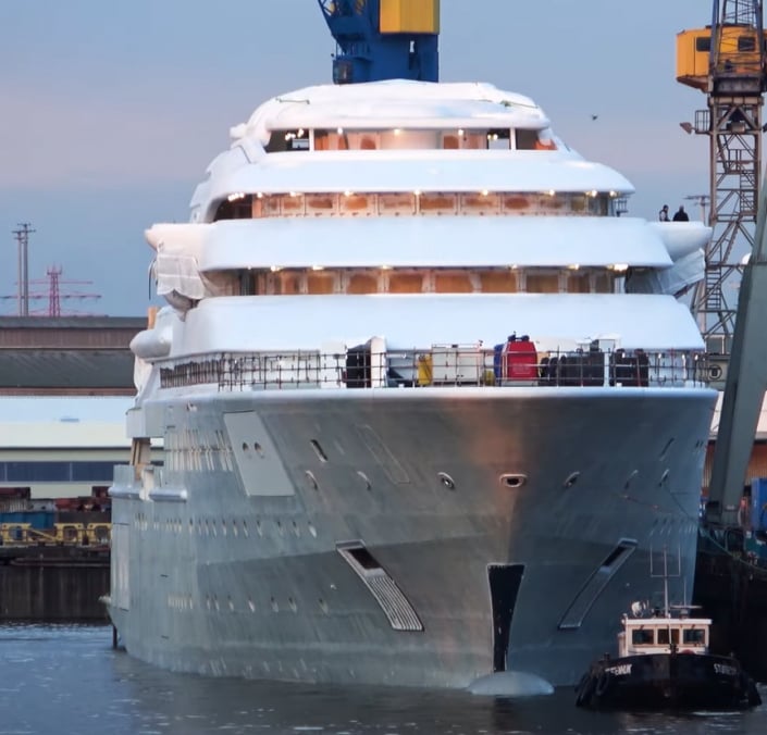 OPERA Yacht • Lurssen • 2022 • Value $450M • Owner Abdullah bin Zayed ...